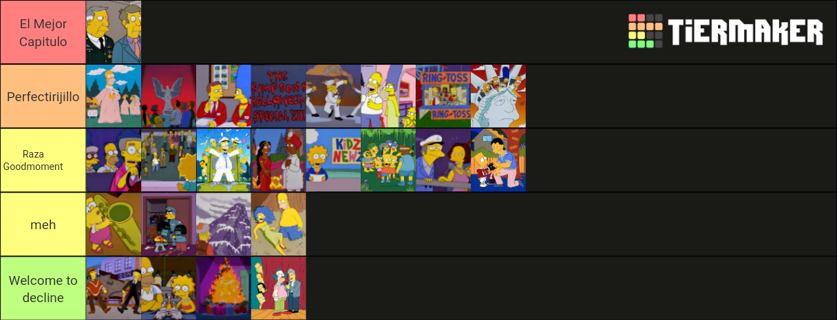The Simpsons Season 9 . by tinchopps) Tier List (Community Rankings ...