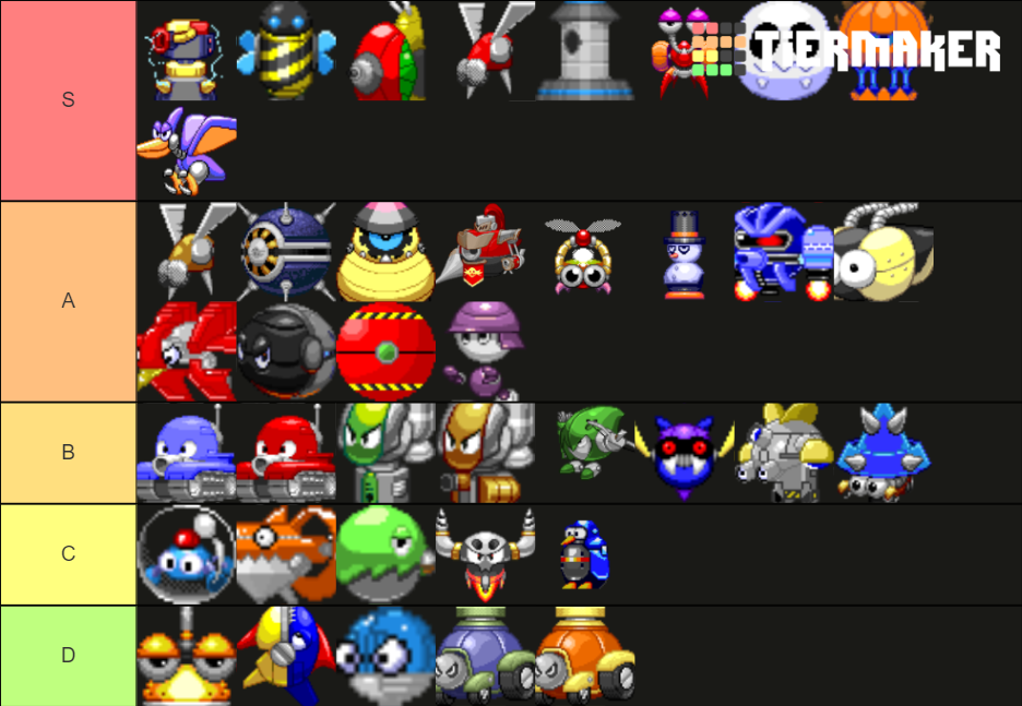 SRB2 Badnik ! Tier List (Community Rankings) - TierMaker