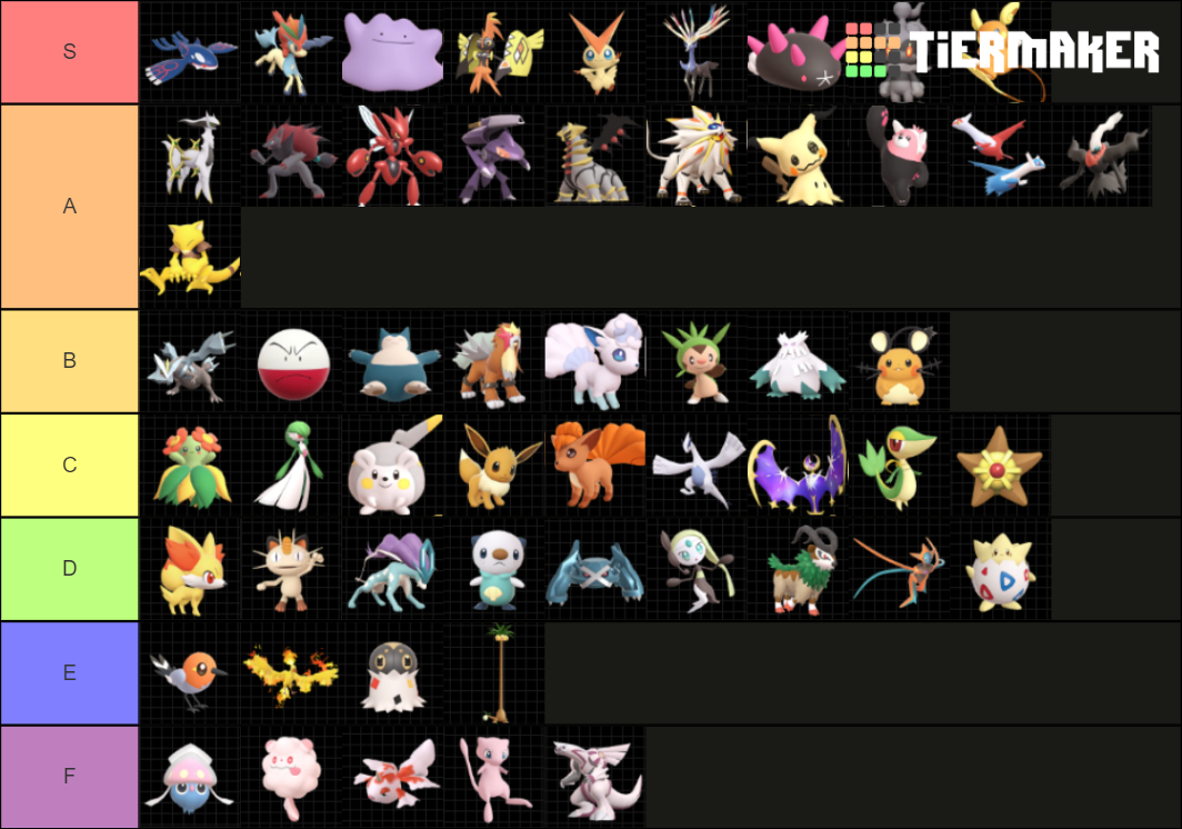 Pokeball Pokemon Smash Ultimate Tier List (Community Rankings) - TierMaker