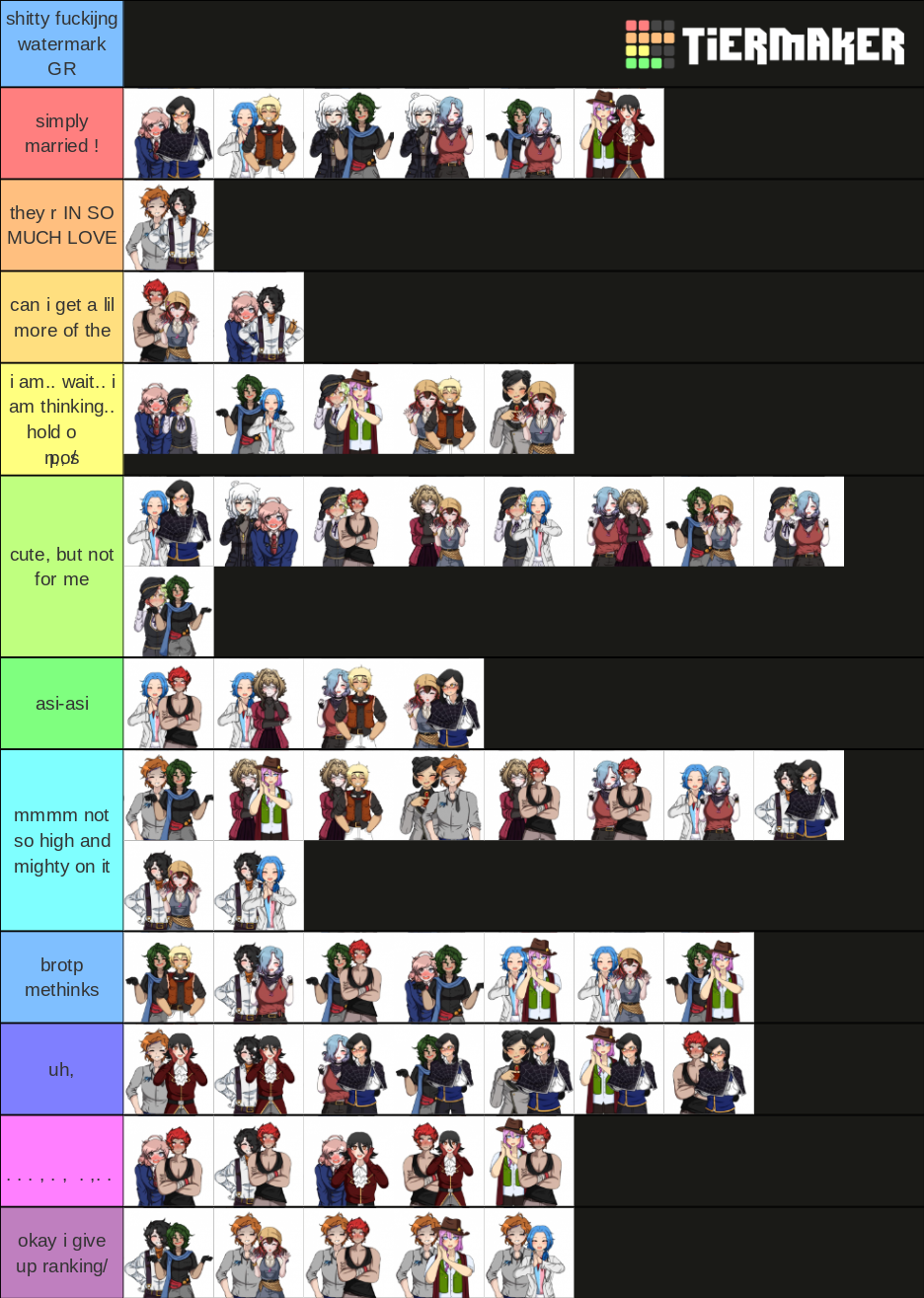 NEXTGENRONPA SHIPS V2 Tier List (Community Rankings) - TierMaker