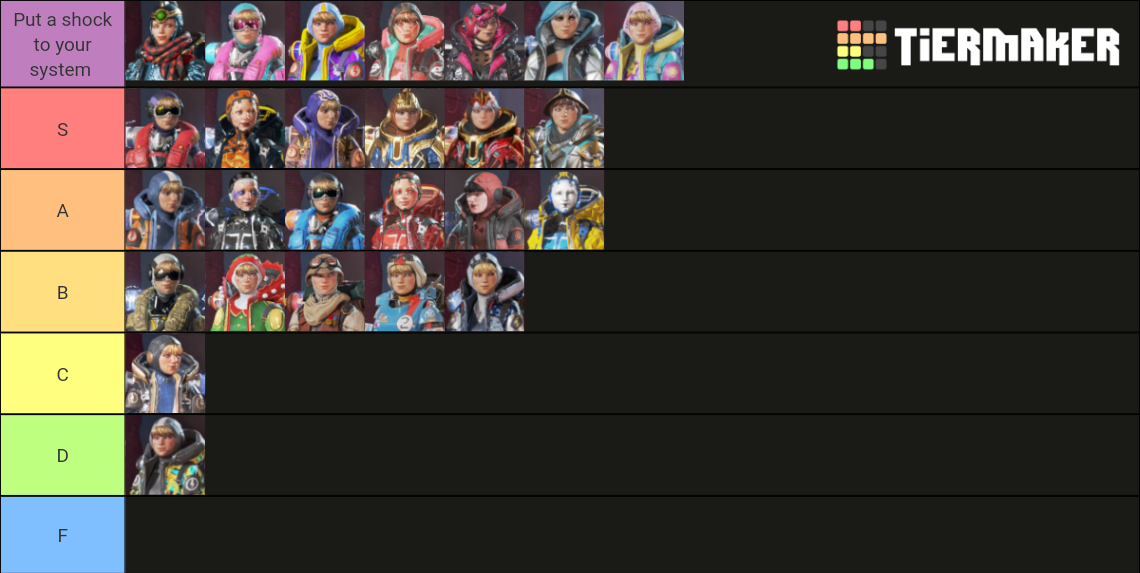 Wattson Skins Season 9 (Apex Legends) Tier List (Community Rankings) - TierMaker