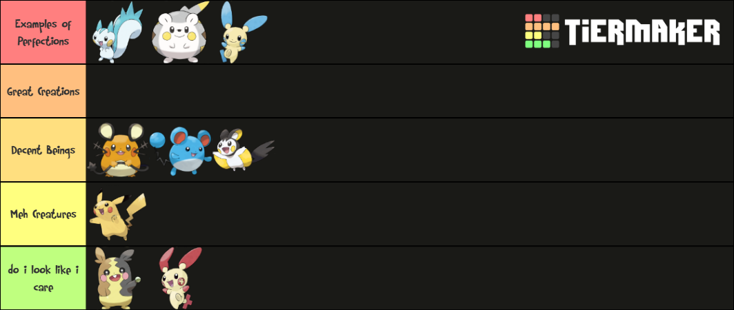 Pikachu Clones Tier List (Community Rankings) - TierMaker
