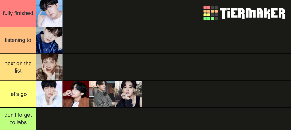 BTS MEMBERS Tier List (Community Rankings) - TierMaker