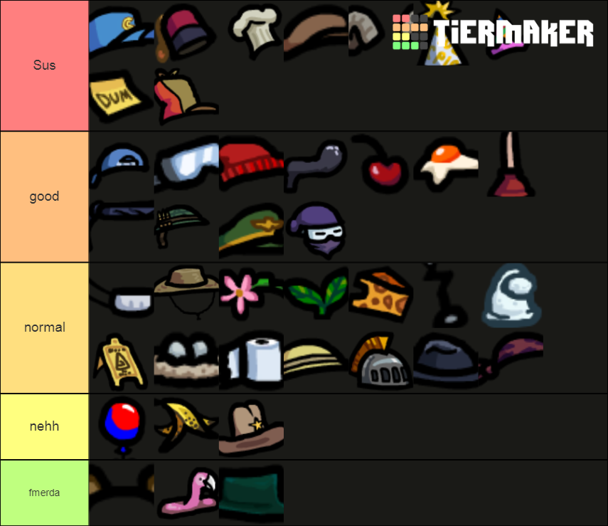 Among Us Hats Tier List (Community Rankings) - TierMaker