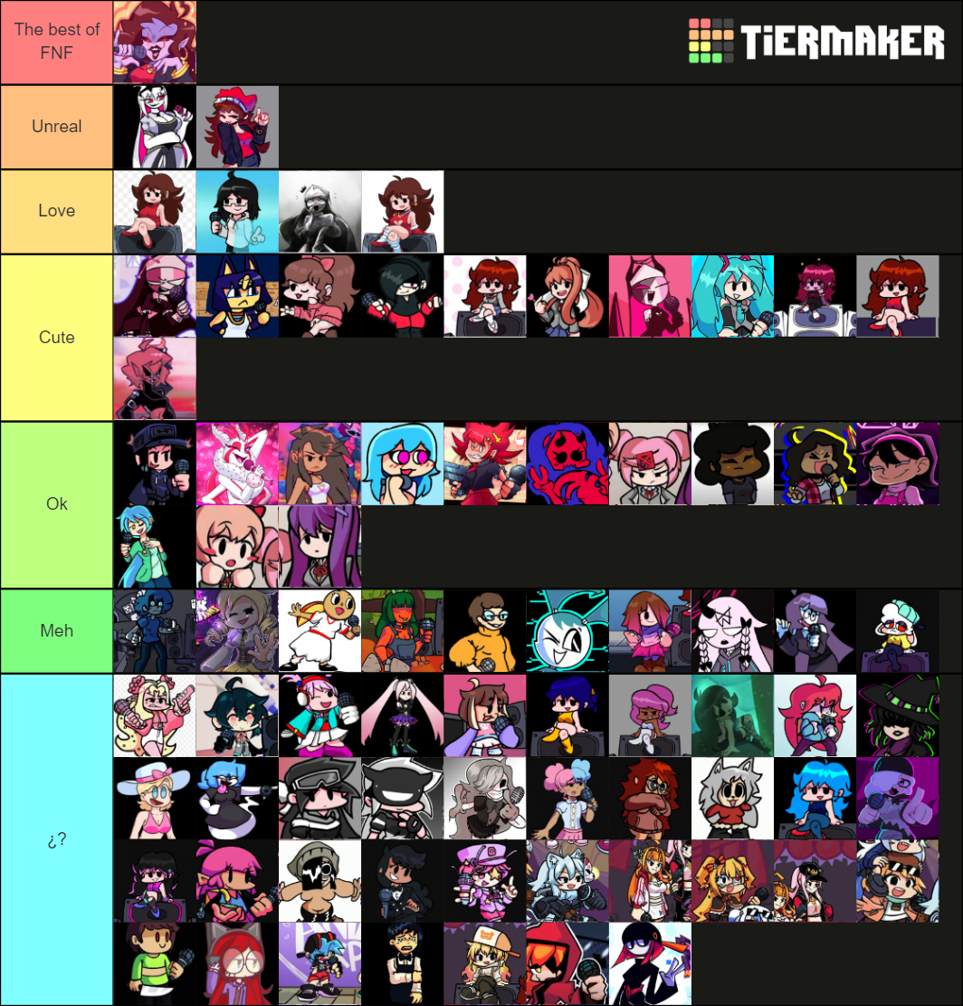 The best FNF girl Tier List (Community Rankings) - TierMaker