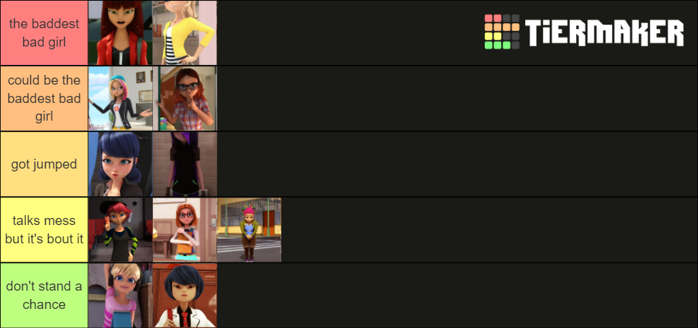 miraculous ladybug bad girls club house Tier List (Community Rankings ...