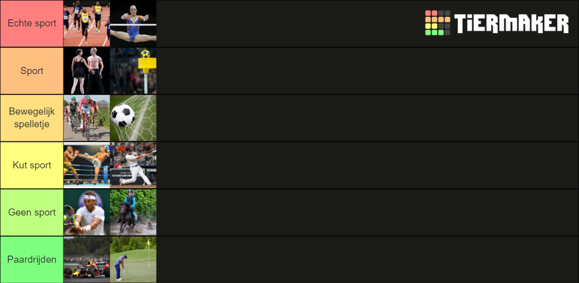 Sport Tier List (Community Rankings) - TierMaker