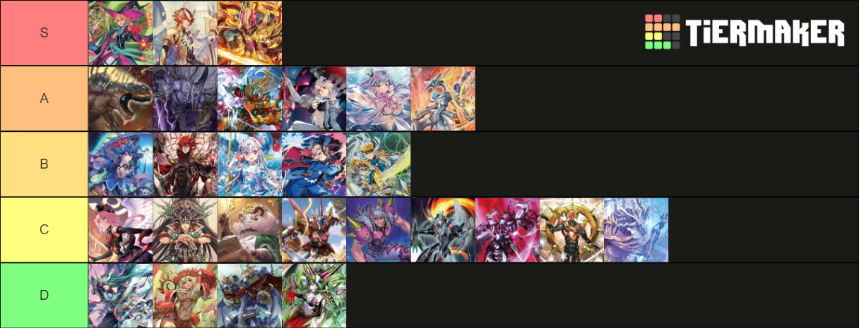 Vanguard standard deck 2020 Tier List (Community Rankings) - TierMaker