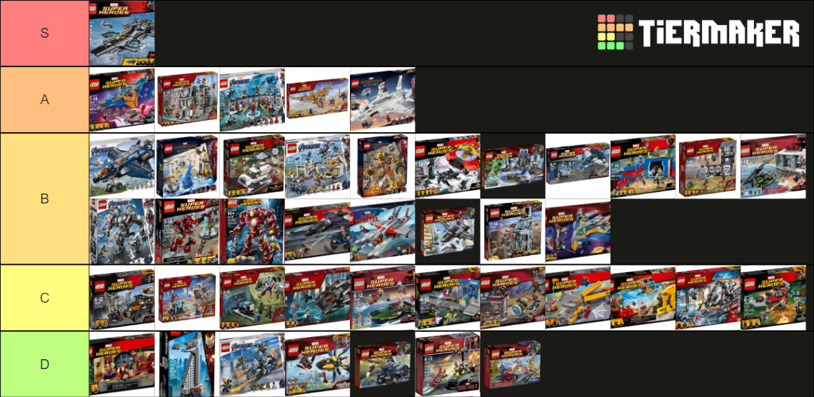 LEGO Marvel Sets - MCU Tier List (Community Rankings) - TierMaker
