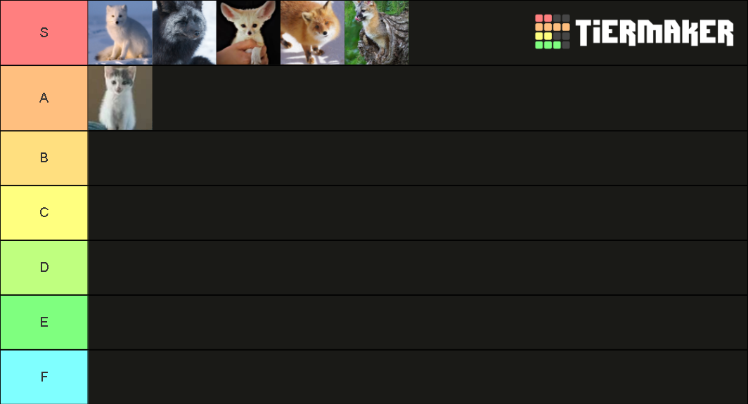 Foxes Tier List (Community Rankings) - TierMaker