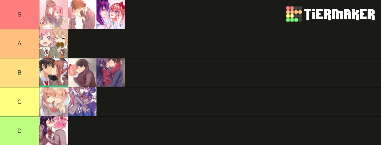 Doki Doki Literature Club ships Tier List (Community Rankings) - TierMaker