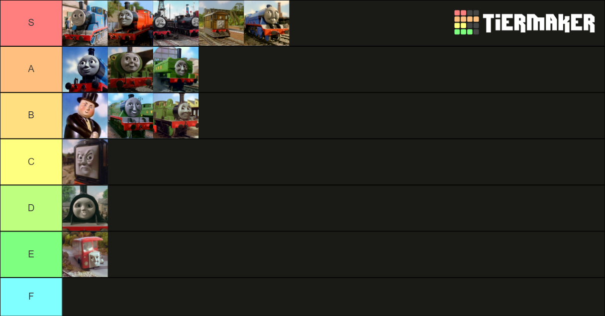 Thomas the Tank Engine TTTE Characters Tier List (Community Rankings ...
