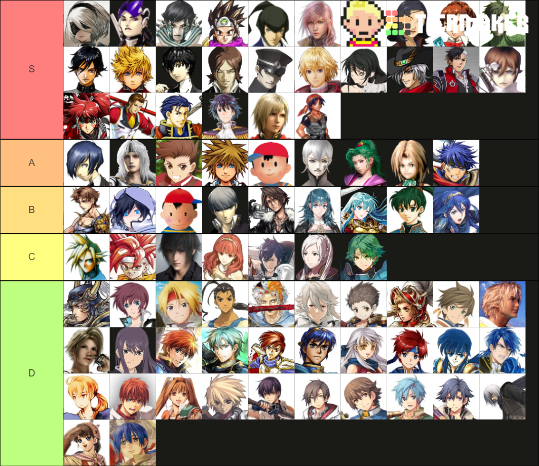 Various JRPG Protagonists Tier List (Community Rankings) - TierMaker