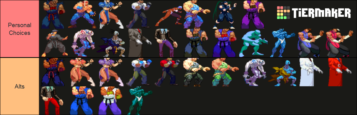 3rd Strike Color Tier List (Community Rankings) - TierMaker