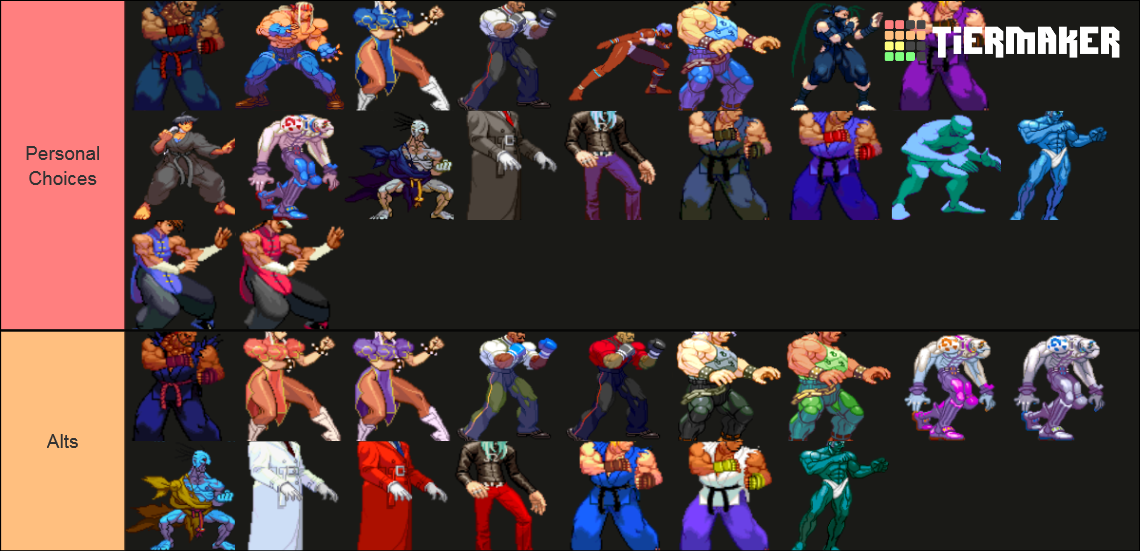 3rd Strike Color Tier List (Community Rankings) - TierMaker