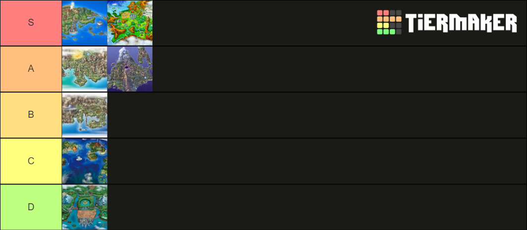Pokemon Regions Tier List (Community Rankings) - TierMaker