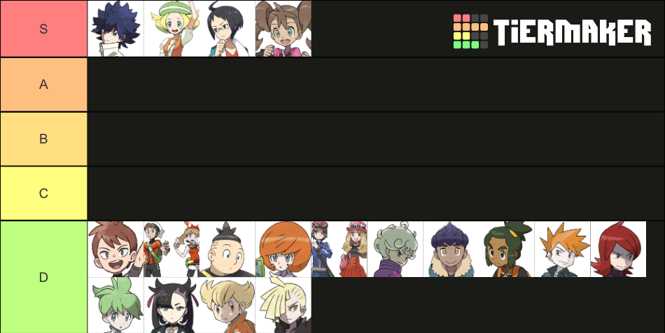 Pokémon Rivals Tier List (Community Rankings) - TierMaker