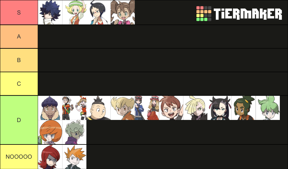 Pokémon Rivals Tier List (Community Rankings) - TierMaker