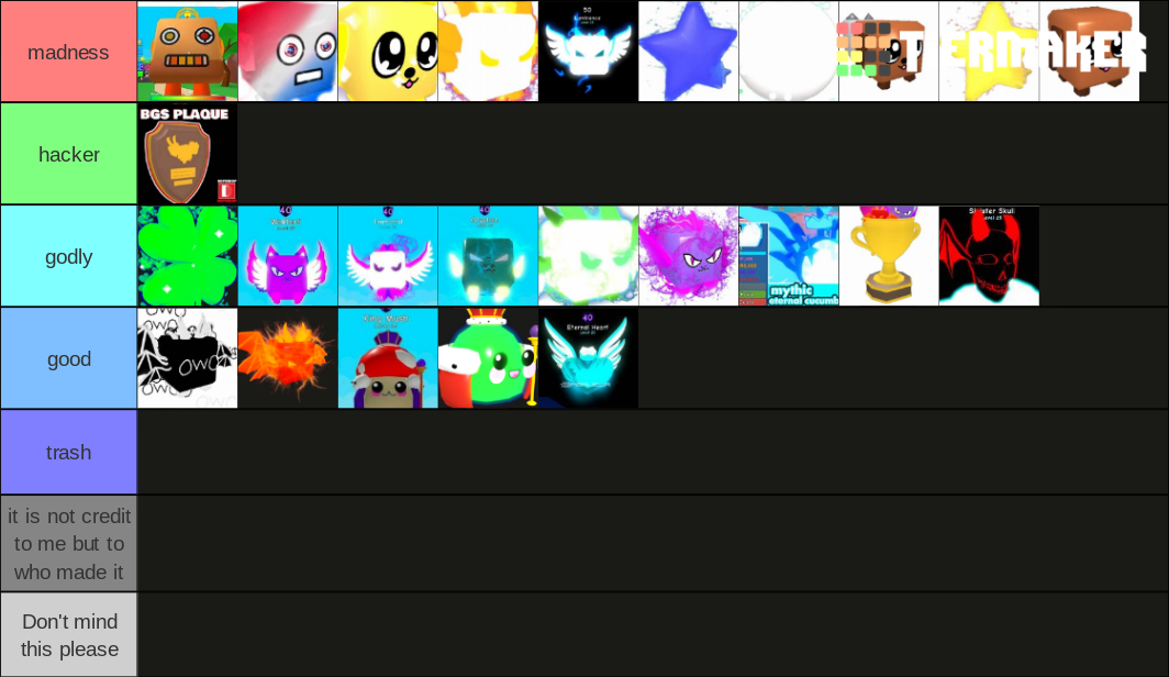 Roblox bubble gum simulator Tier List (Community Rankings) - TierMaker
