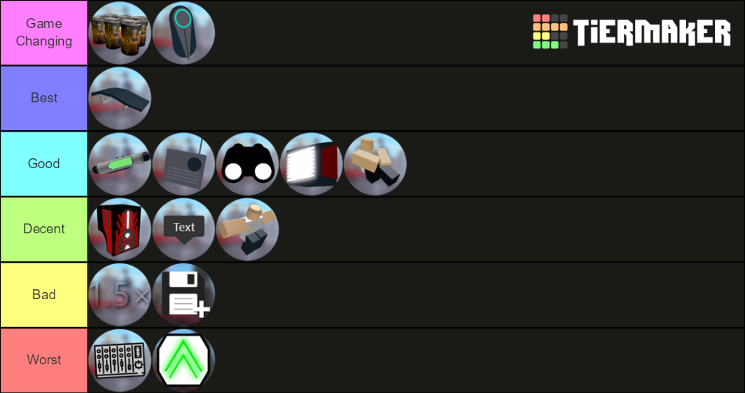 Roblox Parkour Gamepasses Tier List (Community Rankings) - TierMaker
