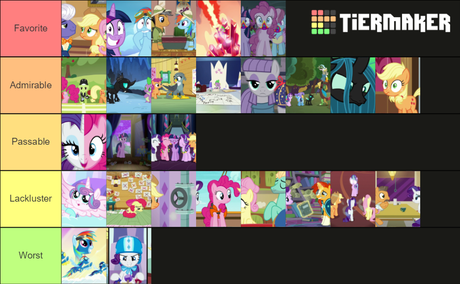 MLP Season 6 Tier List (Community Rankings) - TierMaker