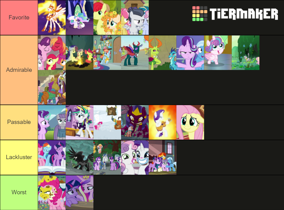 MLP Season 7 Tier List (Community Rankings) - TierMaker