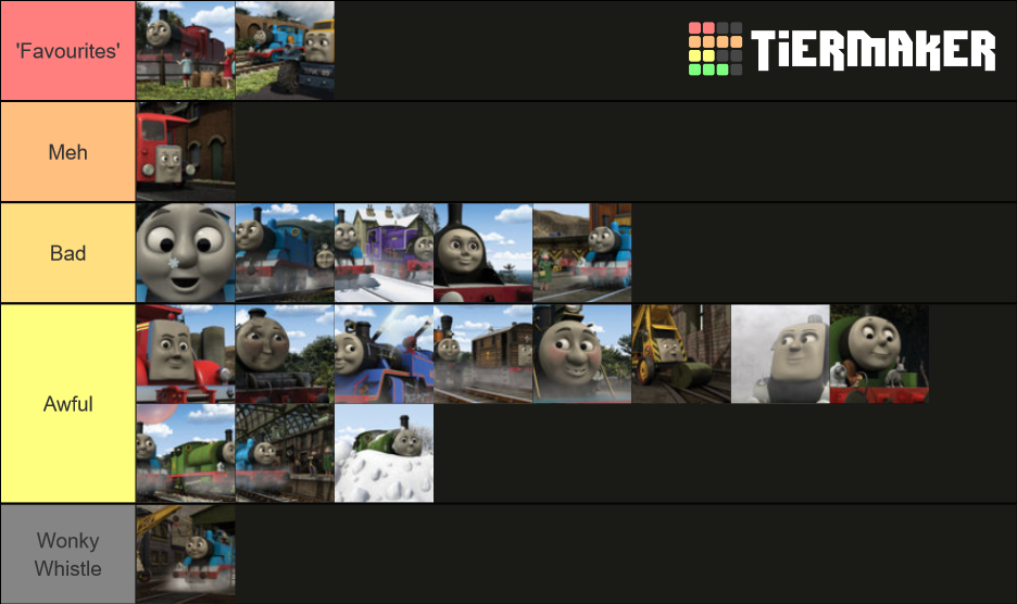 Thomas And Friends Season 15 Tier List (Community Rankings) - TierMaker