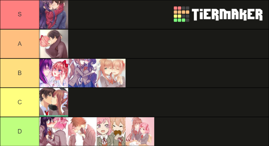 Doki Doki Literature Club ships Tier List (Community Rankings) - TierMaker