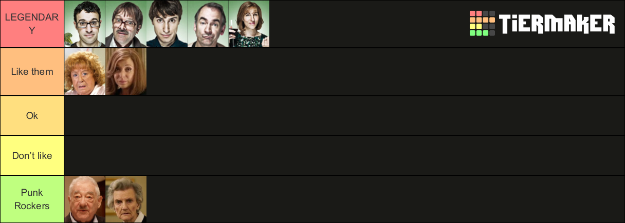 Friday Night Dinner Characters Tier List (Community Rankings) - TierMaker