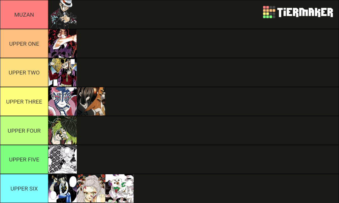 Upper Moon Demons and Muzan Tier List (Community Rankings) - TierMaker