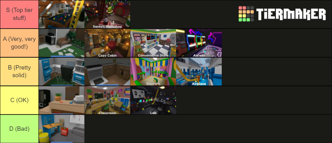 Hide And Seek Extreme Mega Hide And Seek Maps Tier List Community Rankings Tiermaker 3373