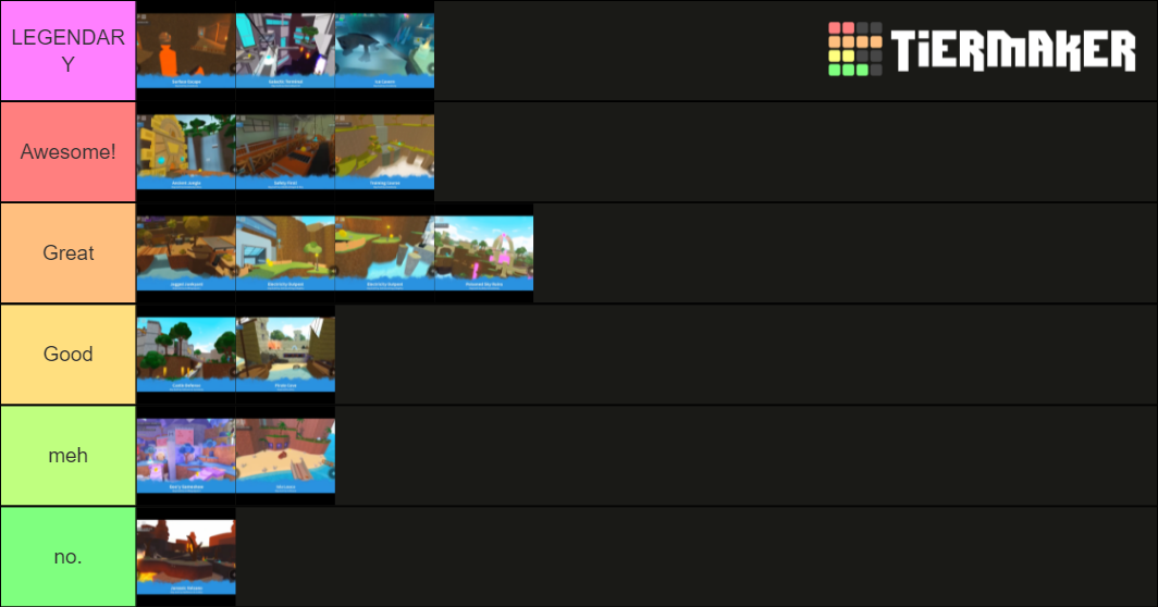 Roblox Deathrun Maps Tier List (Community Rankings) - TierMaker
