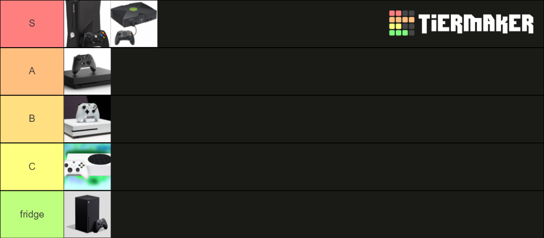 xbox consoles Tier List (Community Rankings) - TierMaker
