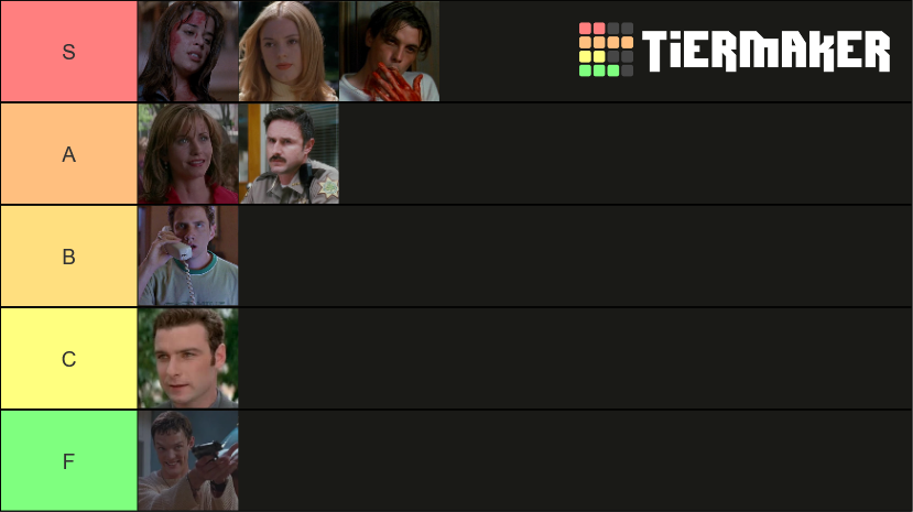 Scream Movie Characters Tier List (Community Rankings) - TierMaker