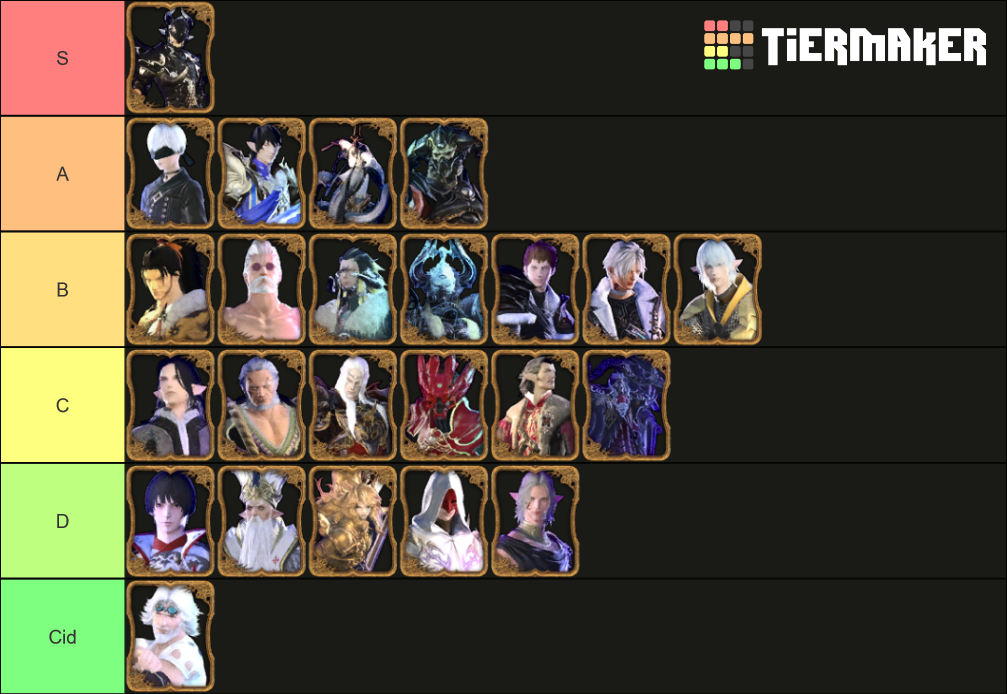 FFXIV Husbando Tier List (Community Rankings) - TierMaker