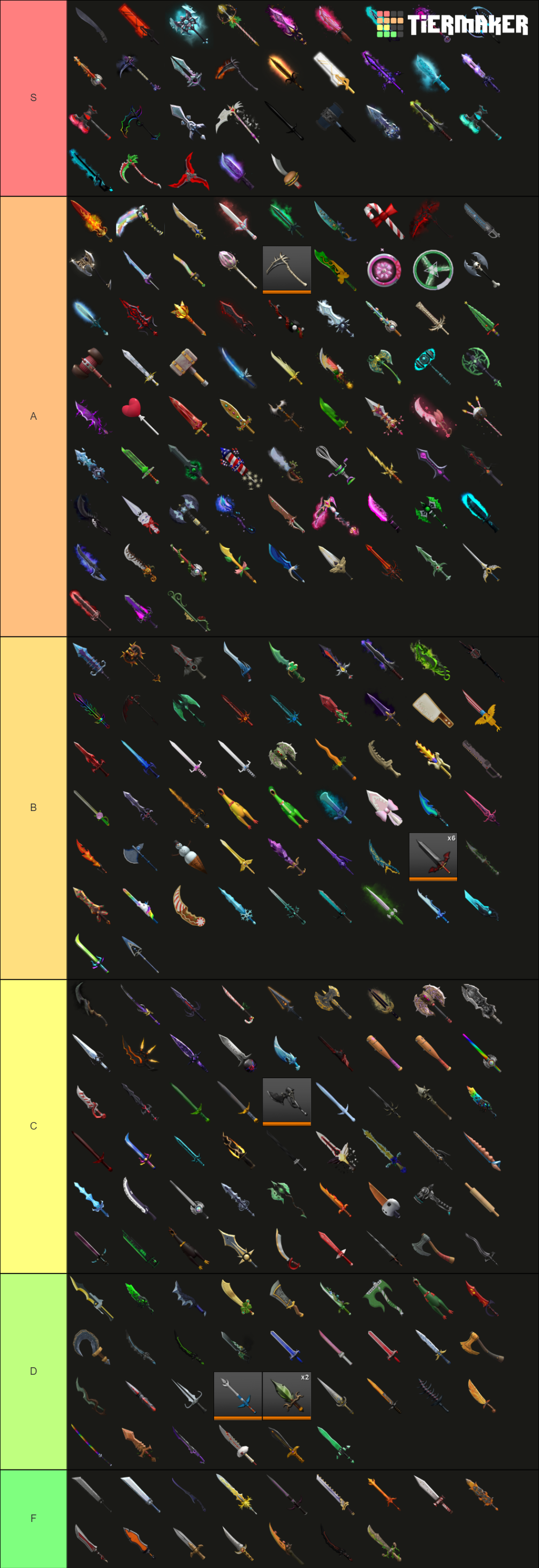 Roblox Assassin! Tier List (Community Rankings) - TierMaker