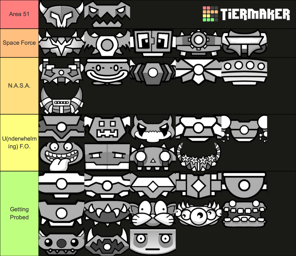 Geometry Dash UFOs Tier List (Community Rankings) - TierMaker