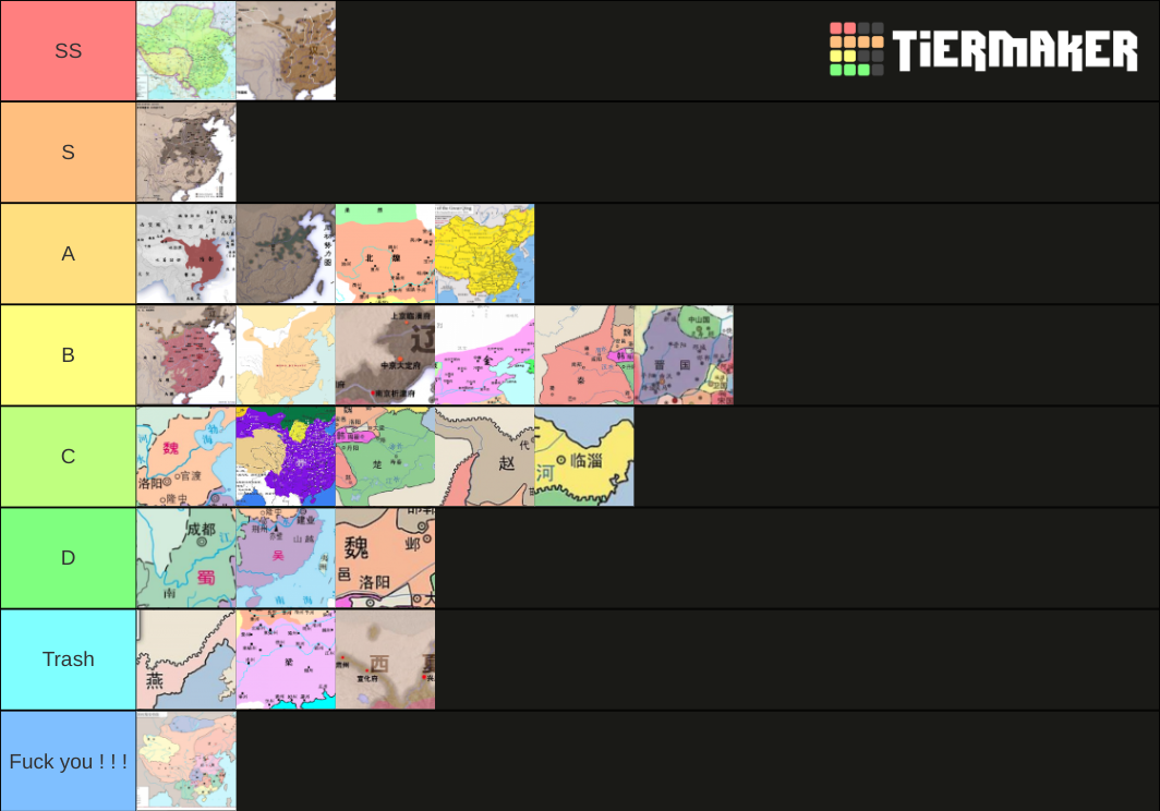 Imperial Chinese Dynasties/Kingdoms Tier List (Community Rankings ...