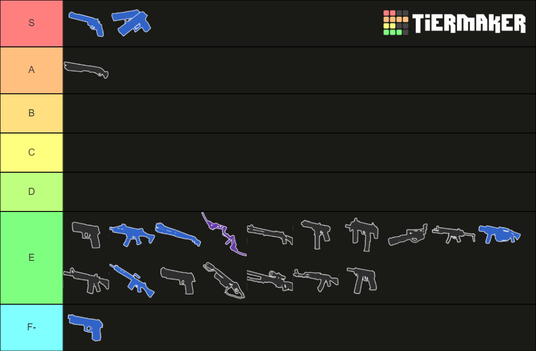 ROTD gun Tier List (Community Rankings) - TierMaker