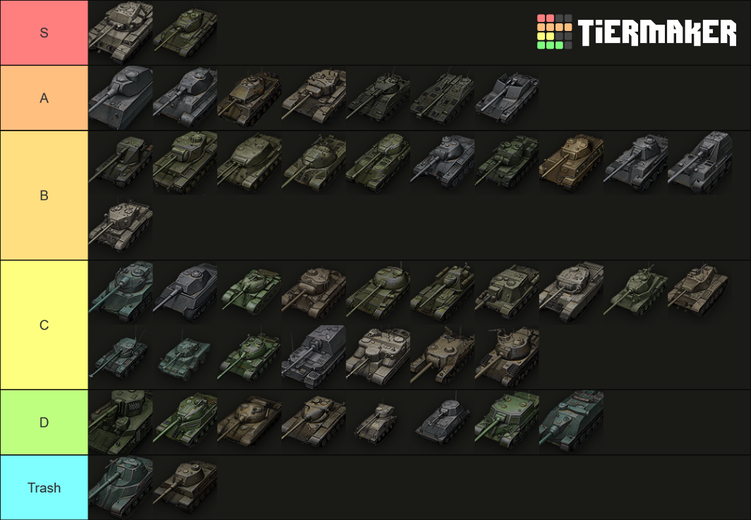WoT Tier 8 Tech Tree Tanks Tier List (Community Rankings) - TierMaker