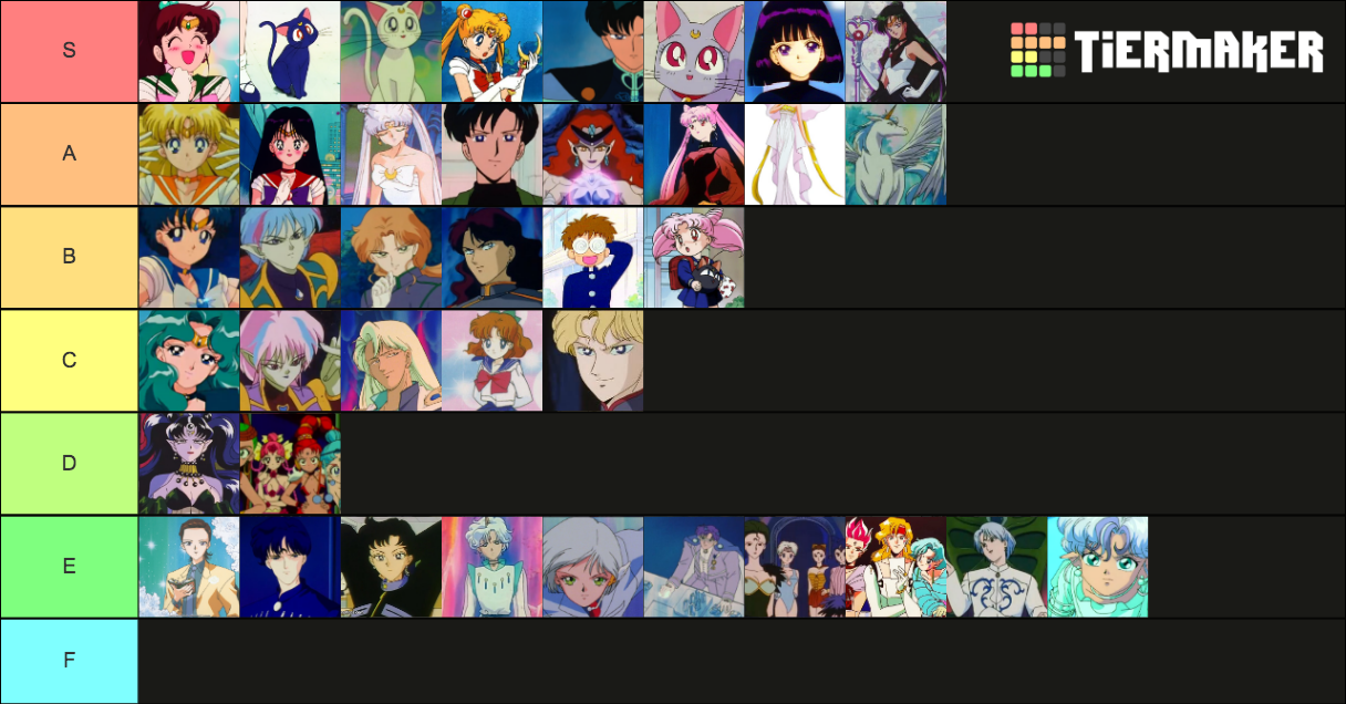 Sailor Moon Characters Tier List (Community Rankings) - TierMaker