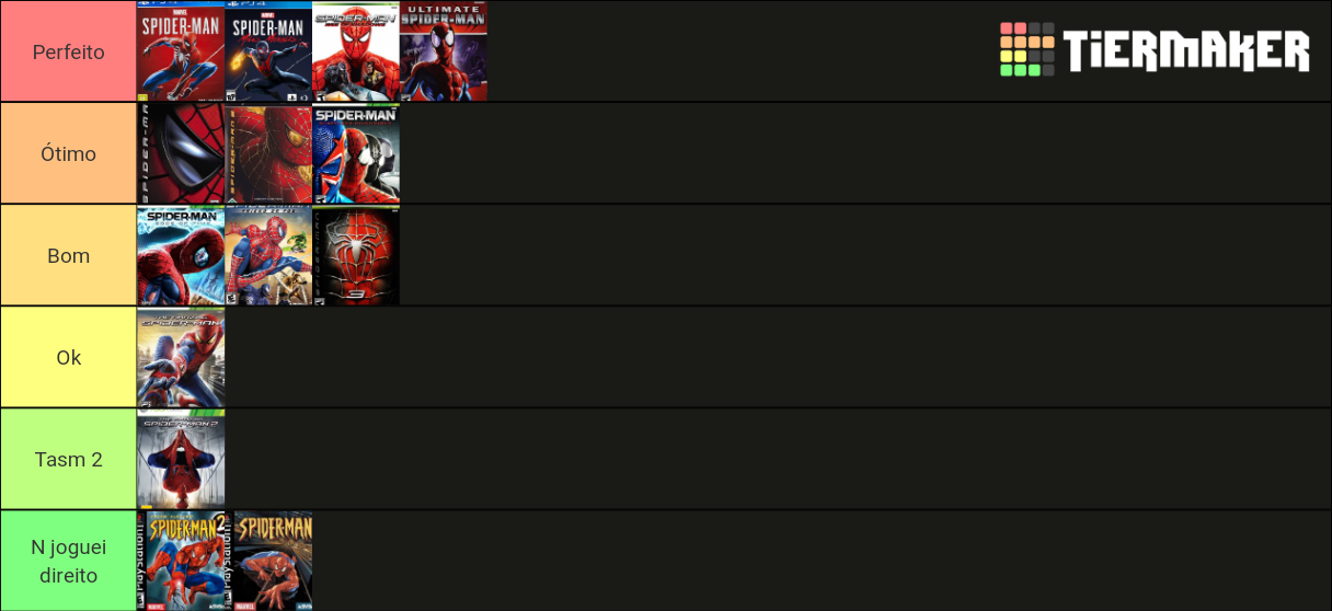 Spider-Man games Tier List (Community Rankings) - TierMaker