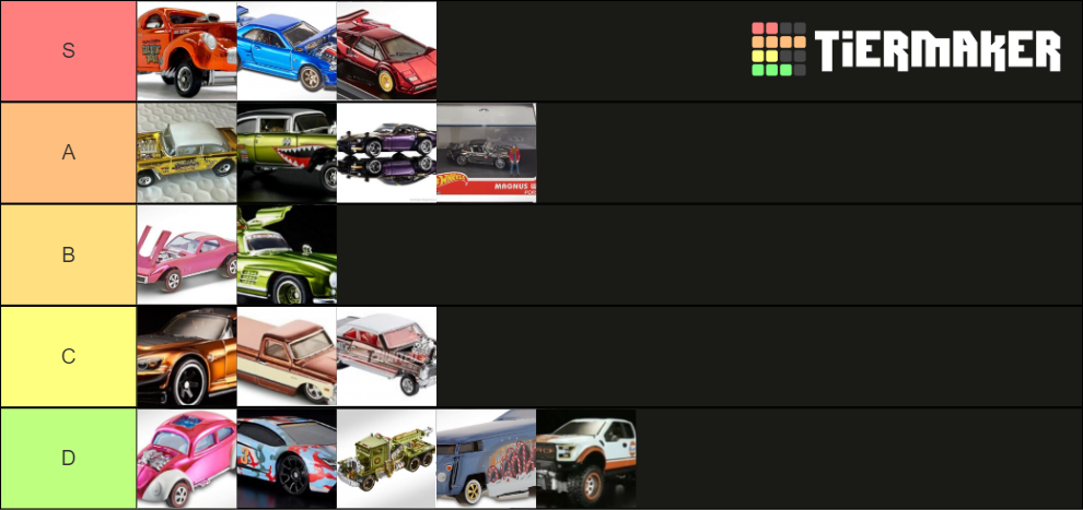 Hot Wheels 2019 RLC Tier List (Community Rankings) - TierMaker