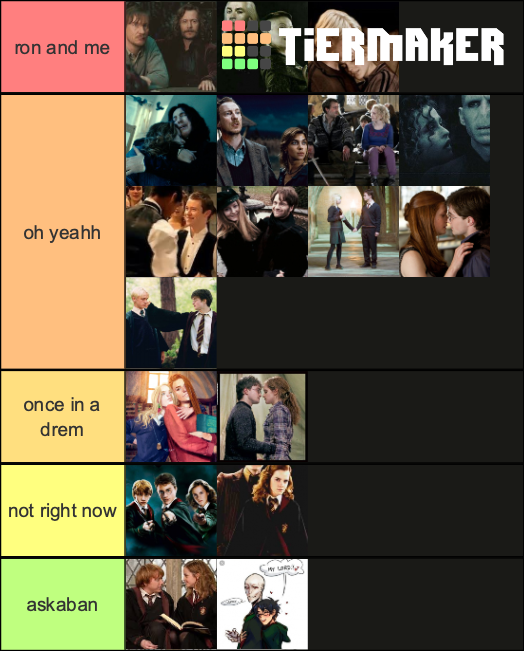 harry potter ships Tier List (Community Rankings) - TierMaker
