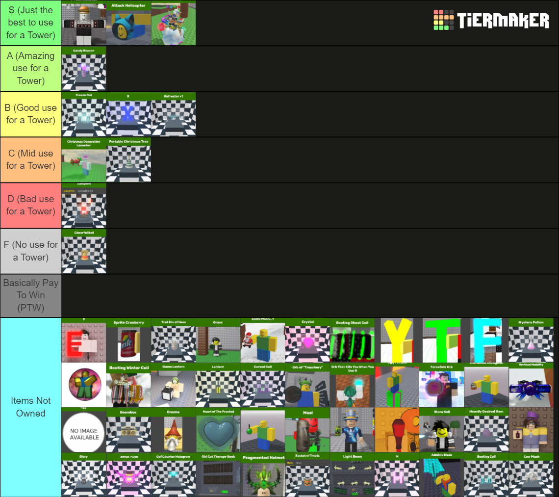 JToH Item/Event Item Tier List (Community Rankings) - TierMaker