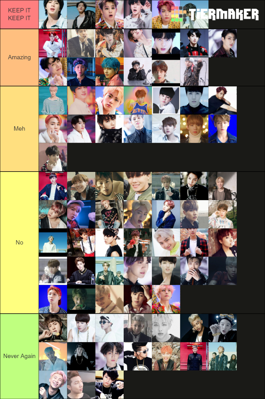 bts hair Tier List (Community Rankings) - TierMaker