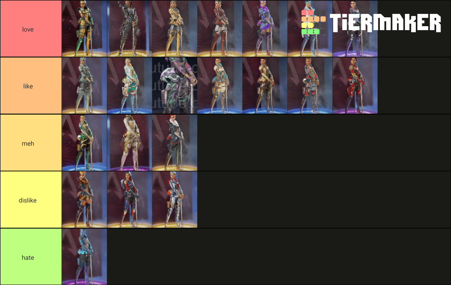 Loba skin season 11 Tier List (Community Rankings) - TierMaker