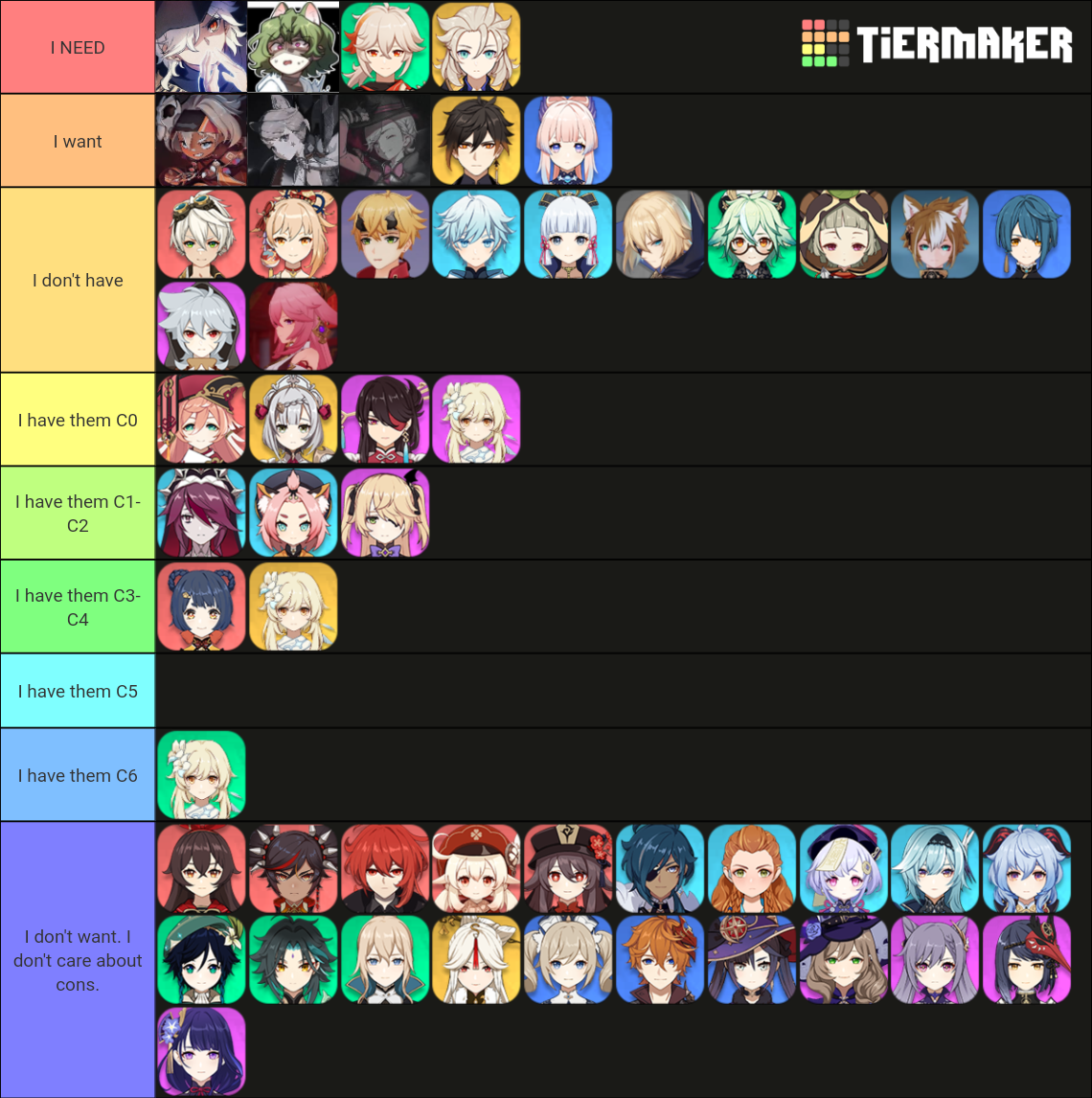 of Most Wanted (yay) Tier List (Community Rankings) - TierMaker