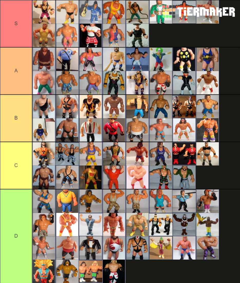 WWF Hasbro Figures Tier List (Community Rankings) - TierMaker