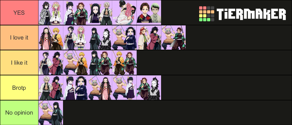 kny ships Tier List (Community Rankings) - TierMaker